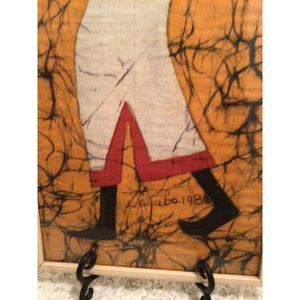Wall Decor | Vintage Pair Of Batik Warrior Signed Framed Paintings ...